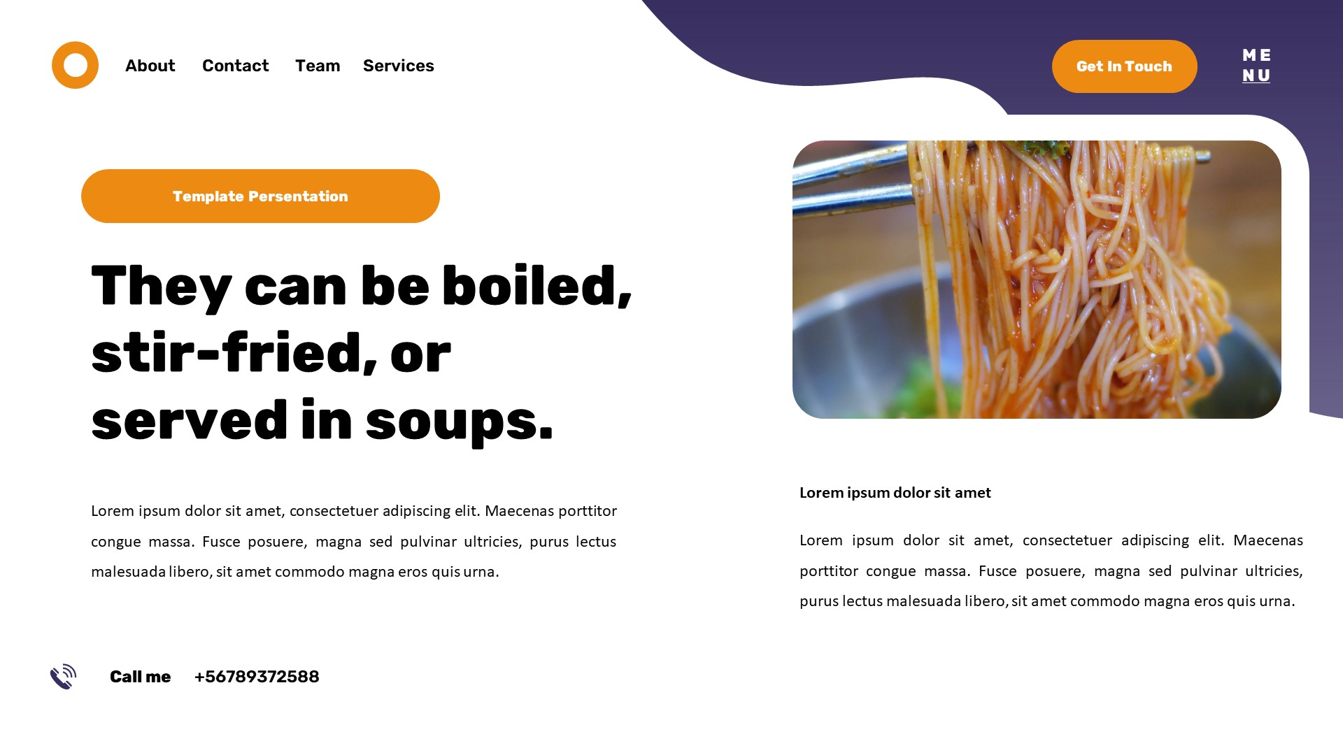 Ramen - Noodle & Japan Food Powerpoint Template, Presentation Templates