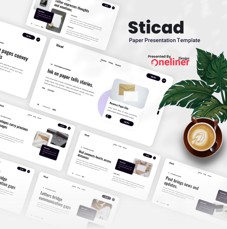 Sticad - Paper Business Keynote Template, Presentation Templates ...
