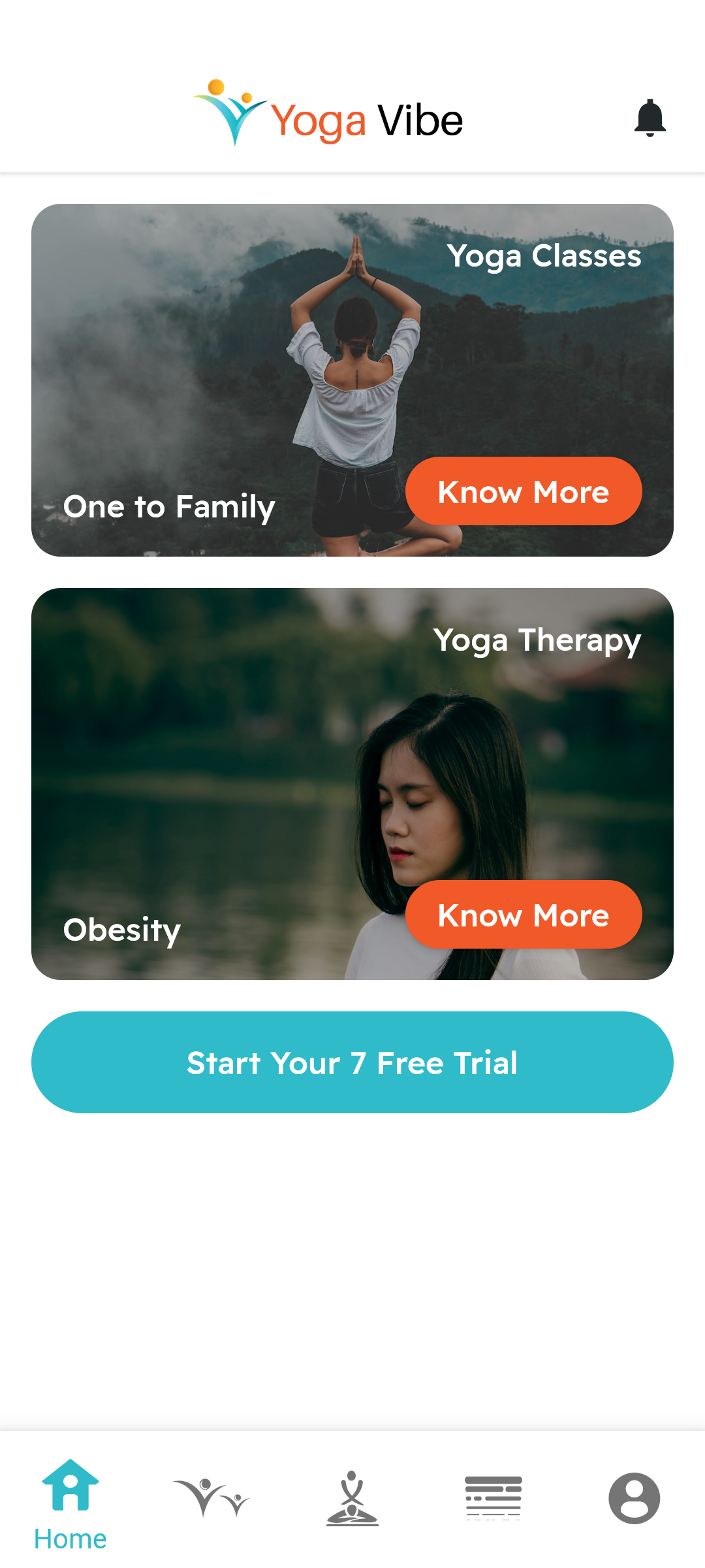 Yoga Vibe: UI Kit for Yoga Classes and Therapy Flutter Template by beepixl