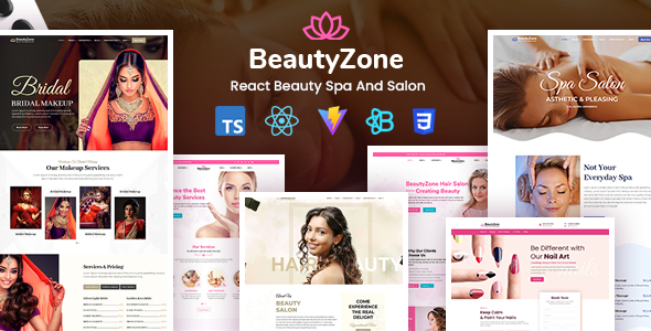 BeautyZone - React Beauty Spa Salon Template by DexignZone | ThemeForest