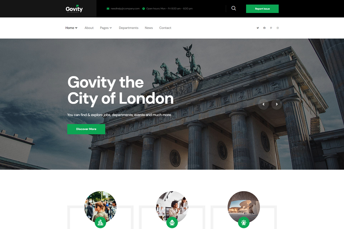 Govity - Municipal & Government Elementor Template Kit by themesflat