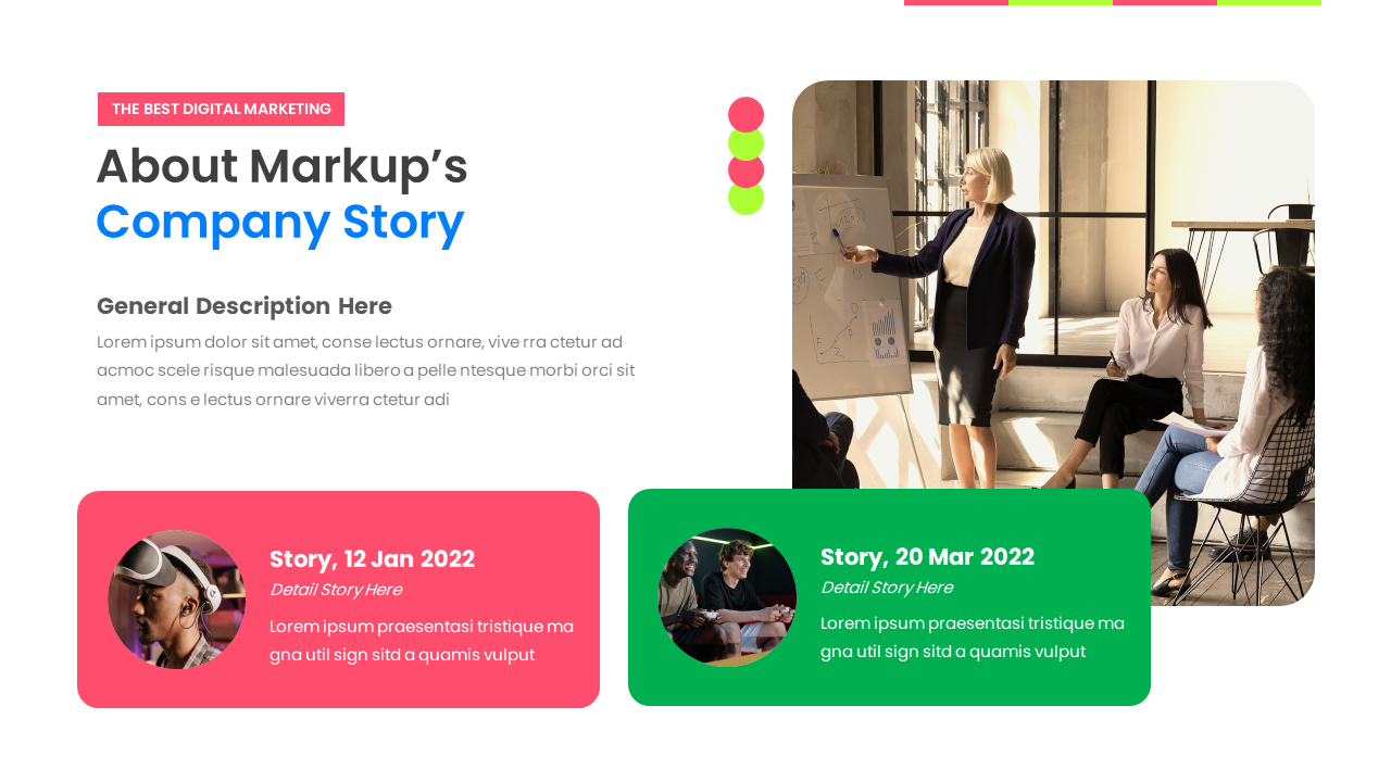 Markup - Digital Marketing PowerPoint Template, Presentation Templates