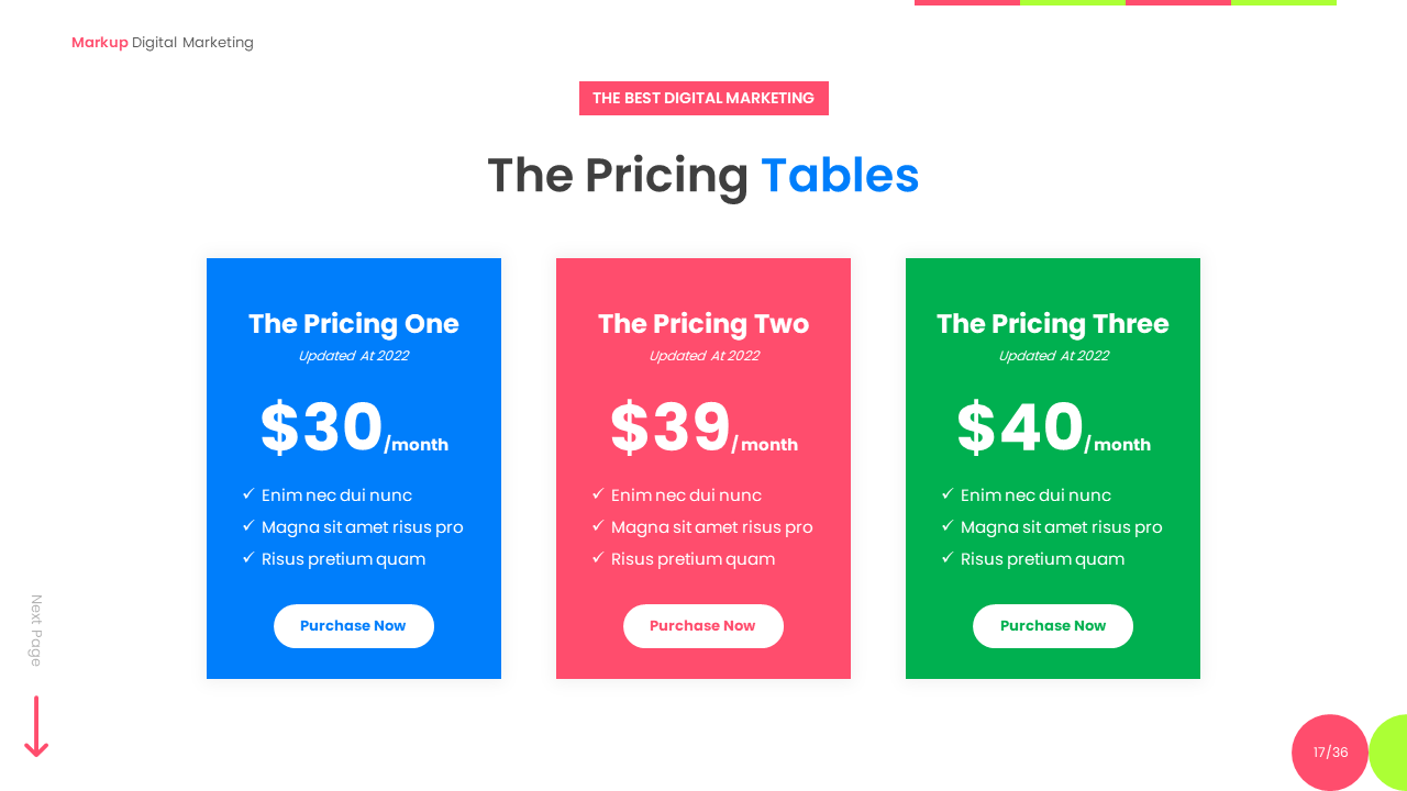 Markup - Digital Marketing PowerPoint Template, Presentation Templates
