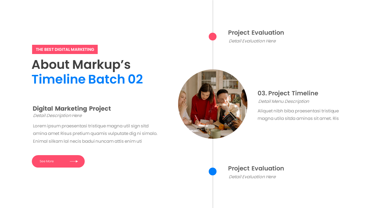 Markup - Digital Marketing PowerPoint Template, Presentation Templates