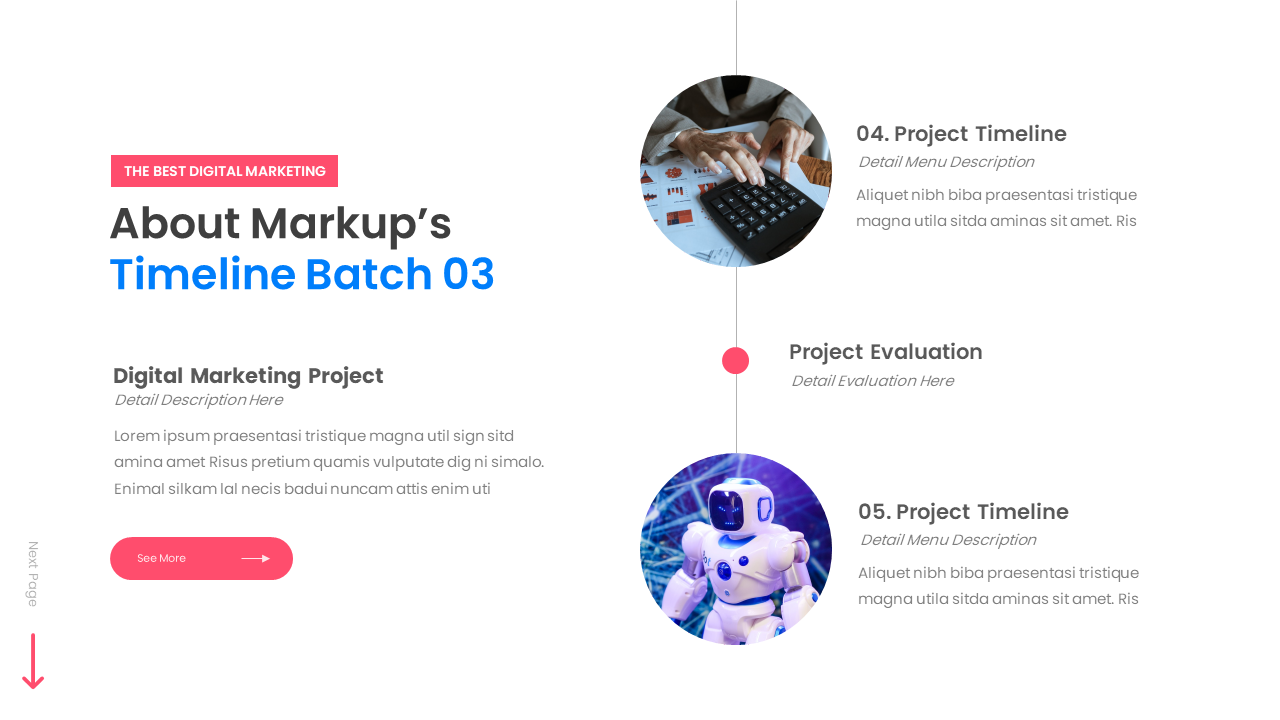 Markup - Digital Marketing PowerPoint Template, Presentation Templates