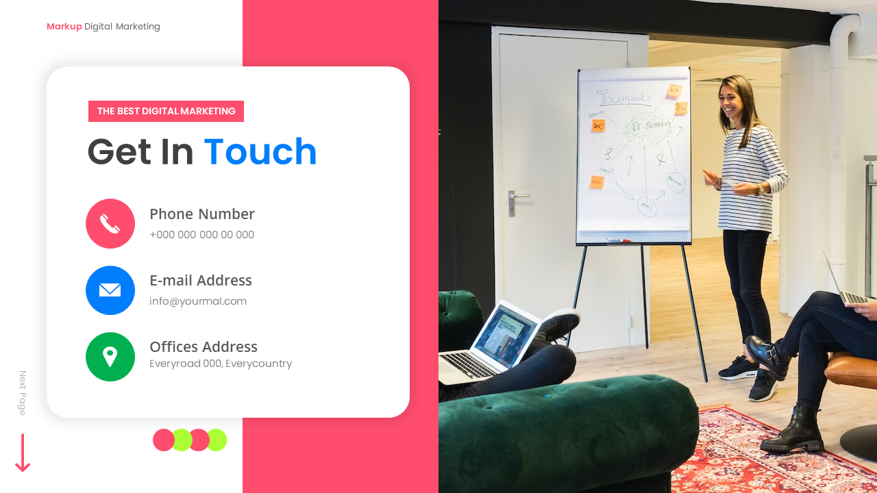 Markup - Digital Marketing PowerPoint Template, Presentation Templates