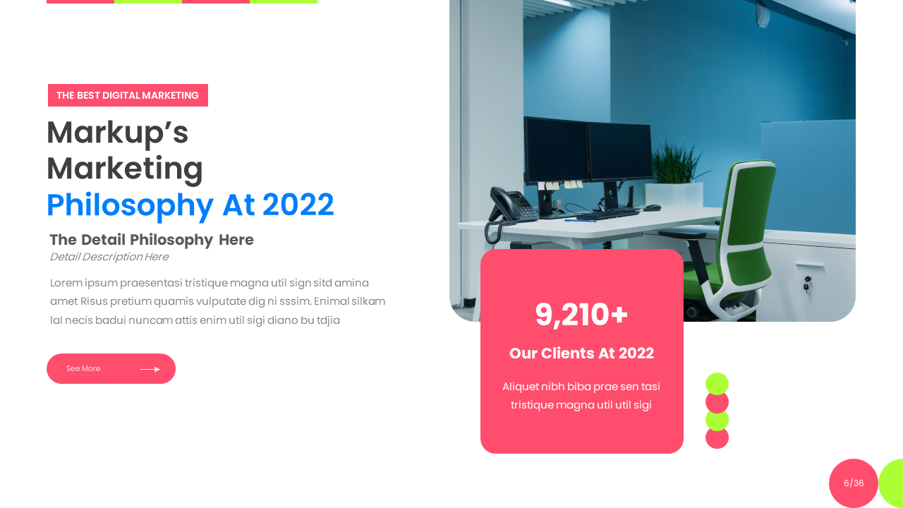Markup - Digital Marketing PowerPoint Template, Presentation Templates