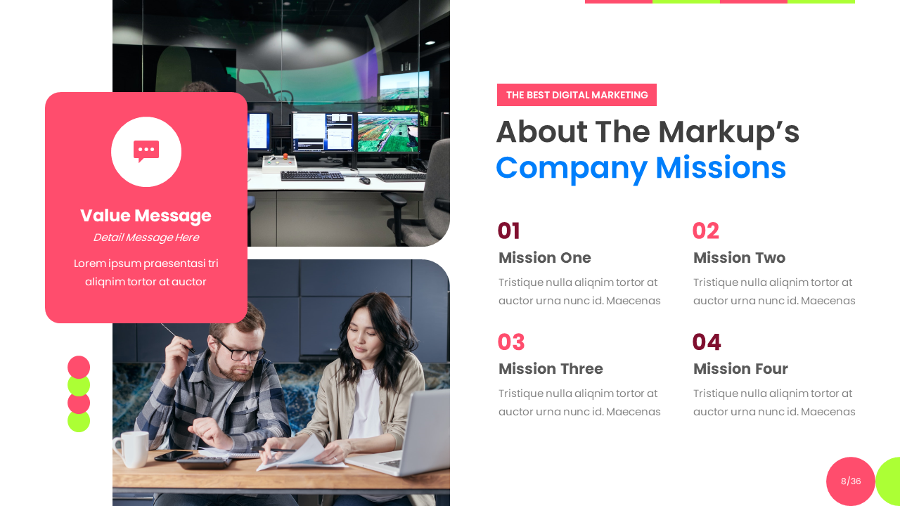 Markup - Digital Marketing PowerPoint Template, Presentation Templates