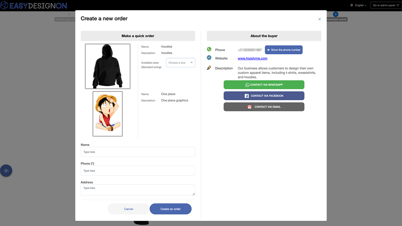 Personalized Clothing Design Platform - Full Javascript application by ...