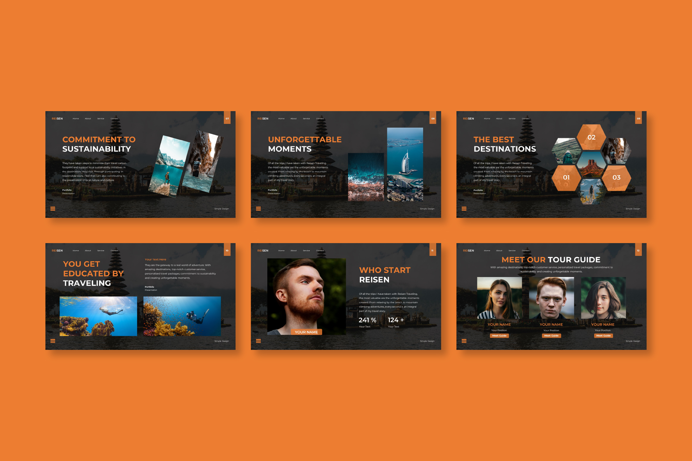 Reisen Traveling Presentation Template, Presentation Templates ...