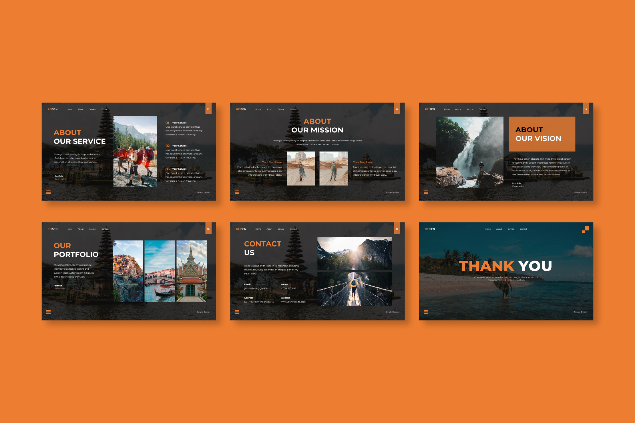 Reisen Traveling Presentation Template, Presentation Templates ...