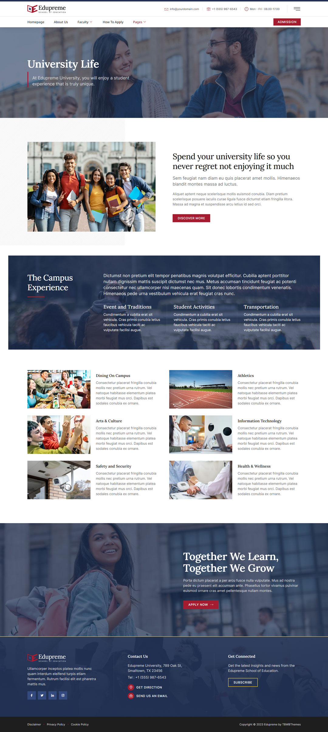 Edupreme - University & College Elementor Template Kit by TBWBthemes