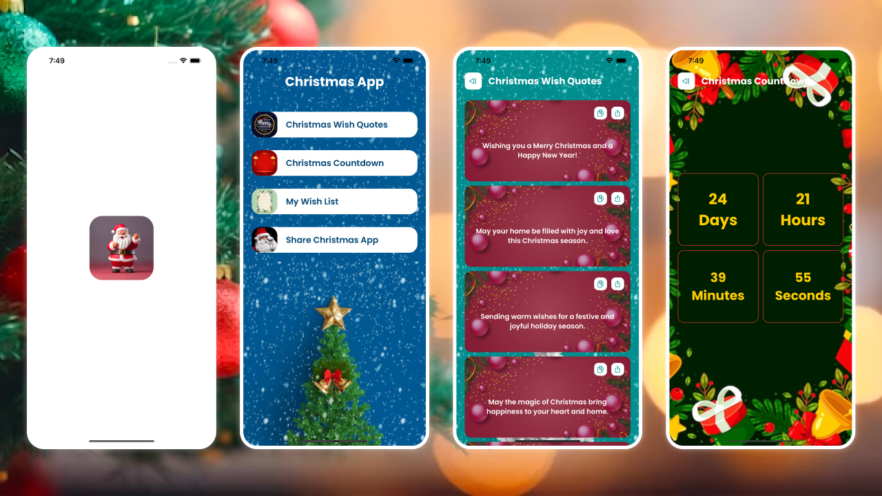 Christmas iOS App - Merry Christmas - Christmas Wish Quotes by ...