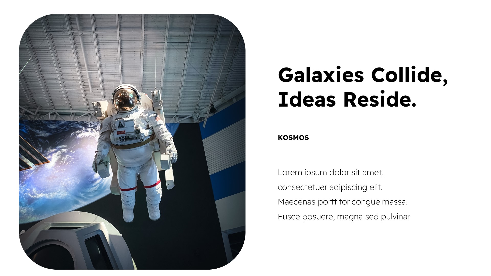 Kosmos - Galaxy Adventure Powerpoint Template, Presentation Templates