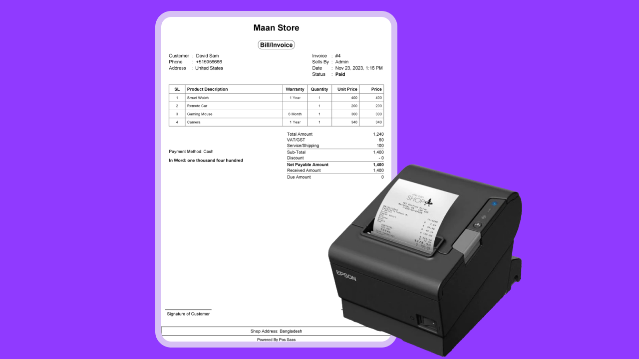 POS SAAS - Flutter POS Billing Inventory Software with HRM App+Web+Super Admin by Acnoo