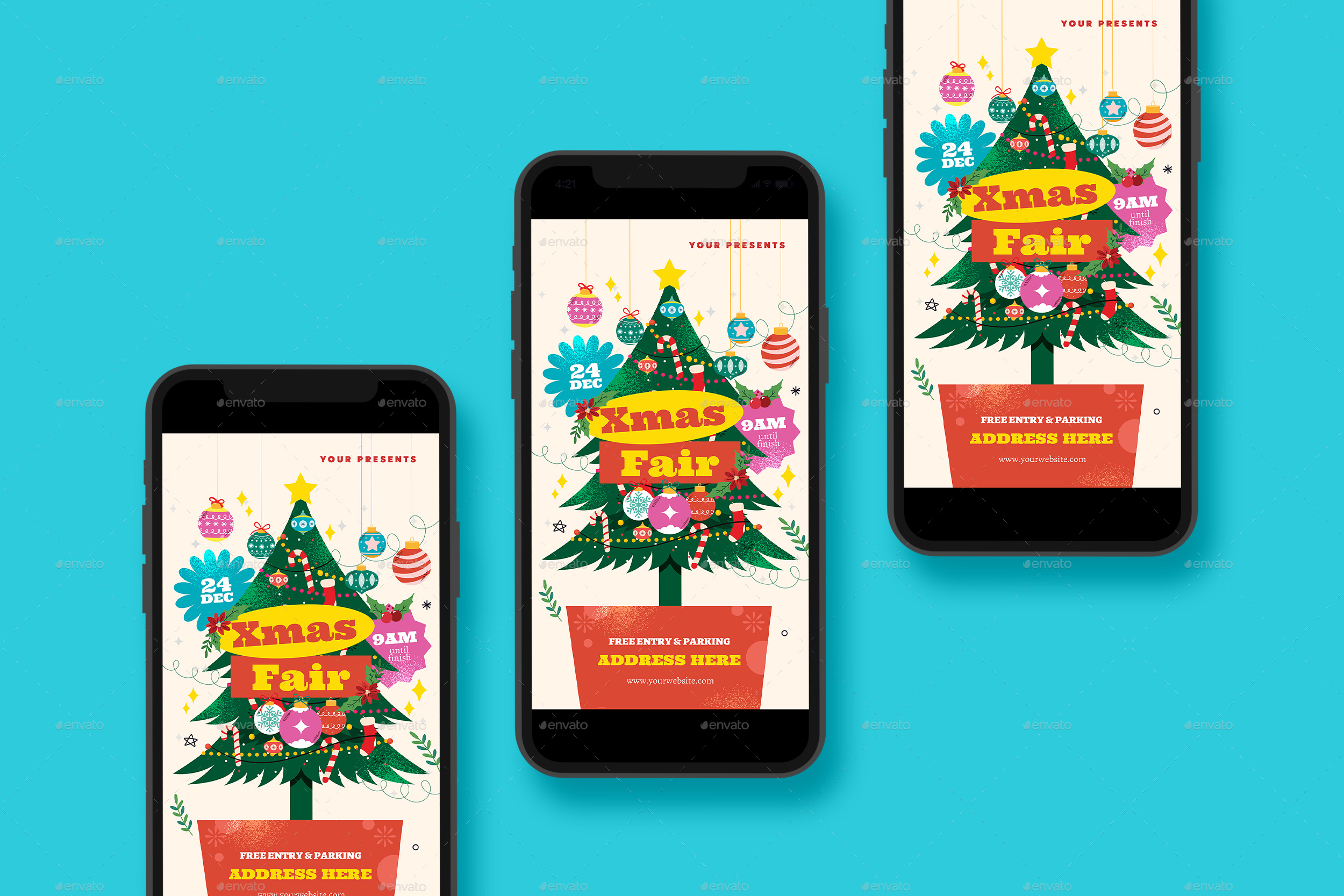Christmas Fair Flyer, Print Templates | GraphicRiver