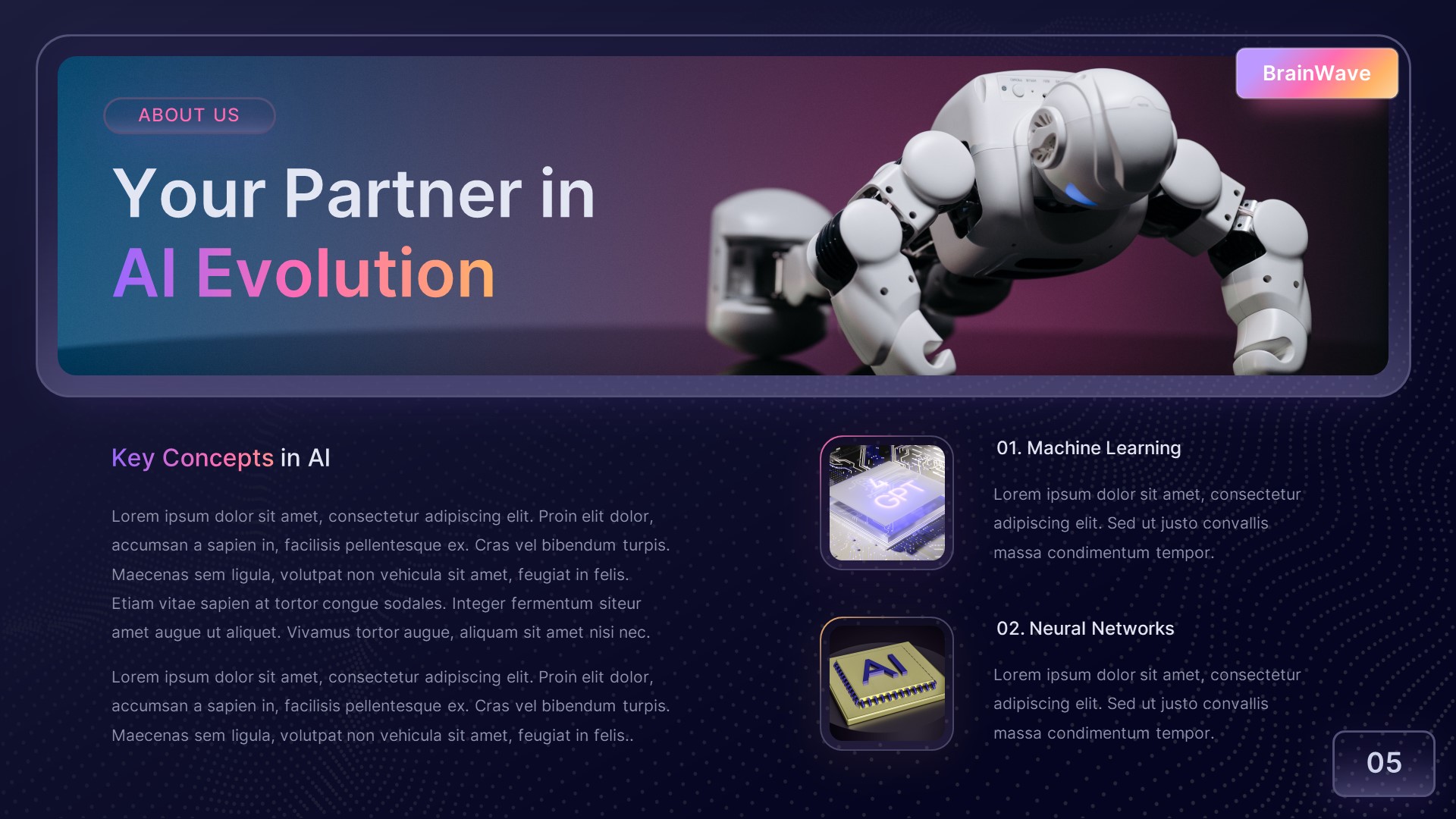 BrainWave – Artificial Intelligence AI Keynote Template, Presentation ...