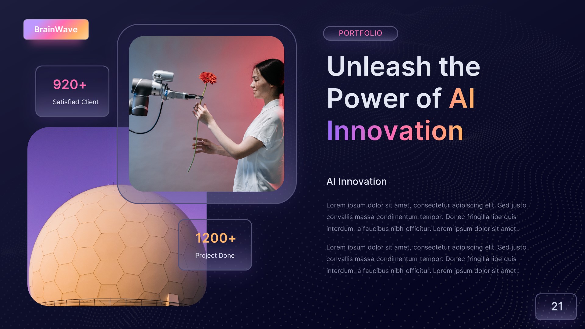 BrainWave – Artificial Intelligence AI Keynote Template, Presentation ...