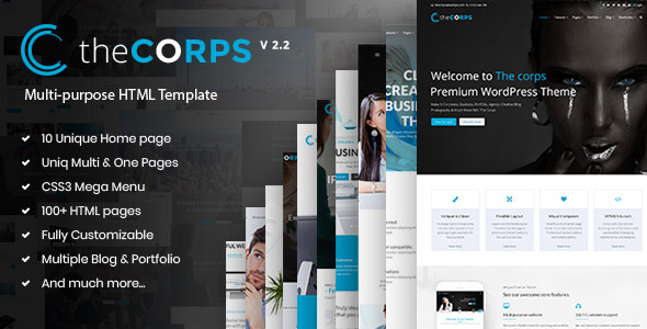 The Corps - Multi-Purpose HTML5 Template by Potenzaglobalsolutions