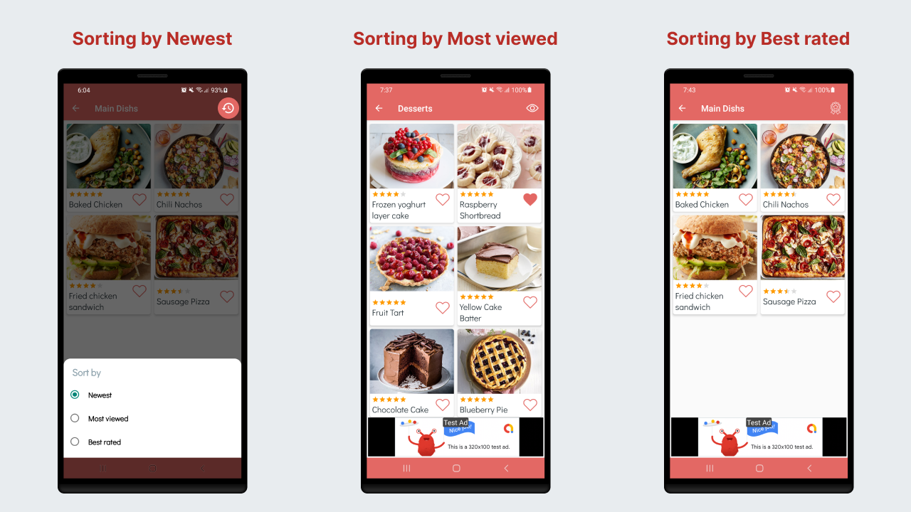 Recipes - Cookbook App for Android with Admin Panel by LeenahAlbanna