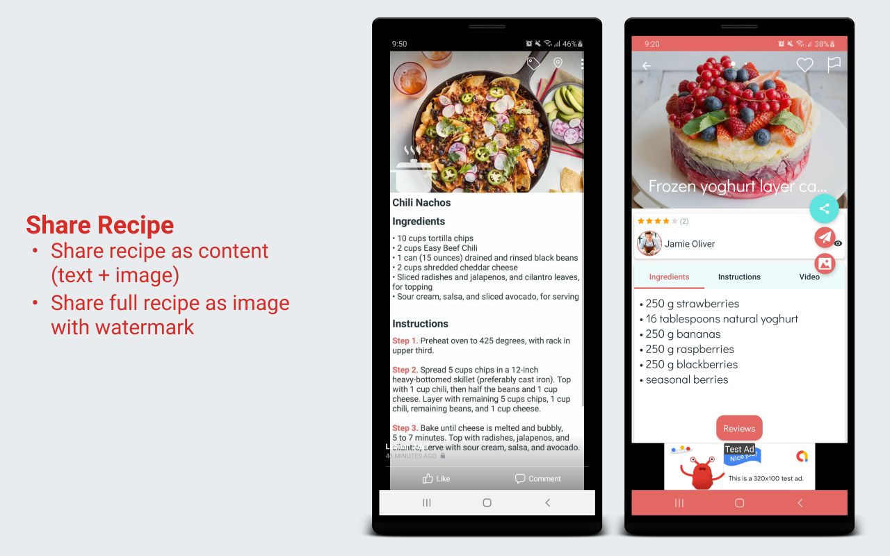Recipes - Cookbook App for Android with Admin Panel by LeenahAlbanna