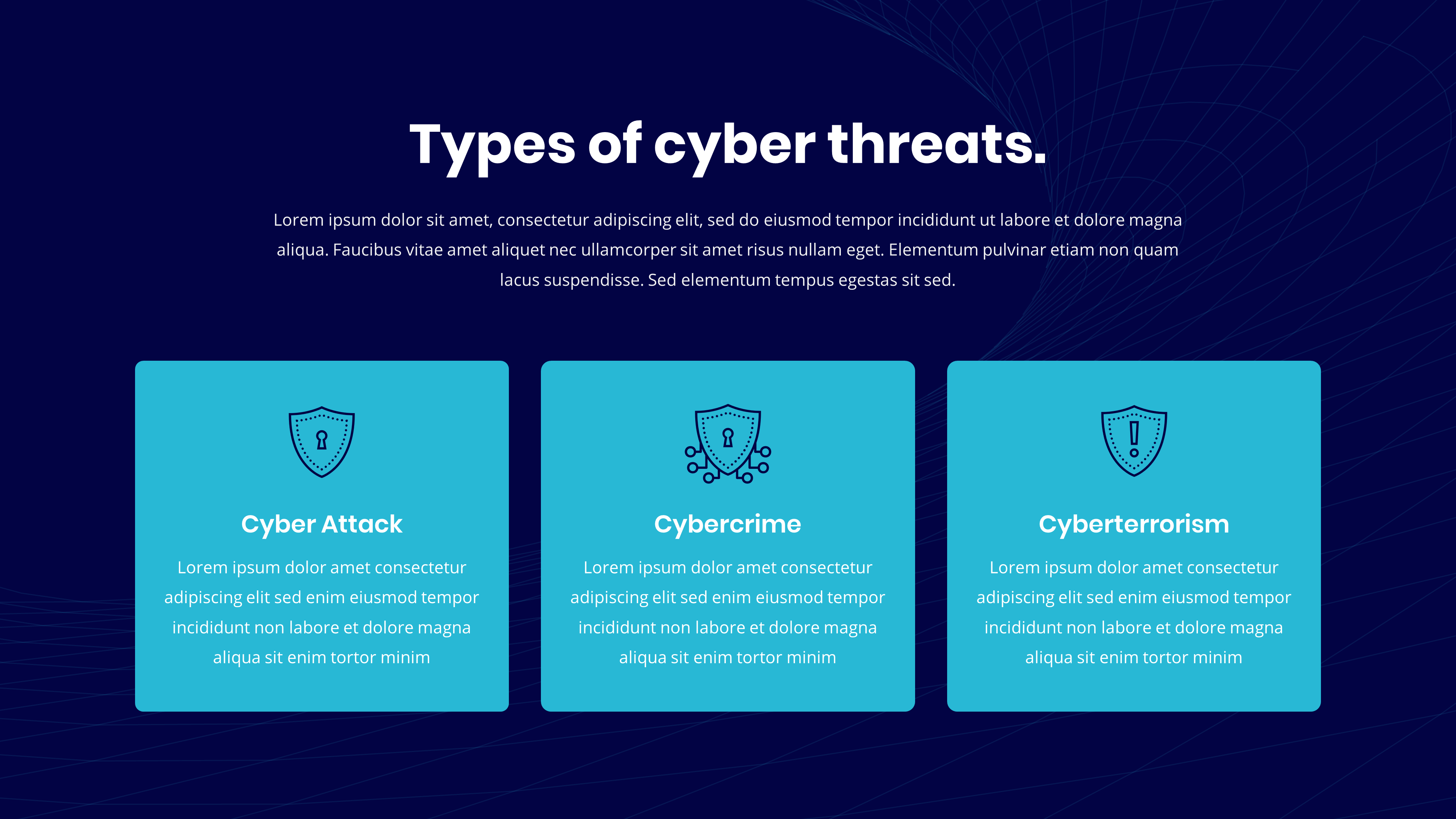 Cybernet - Cyber Security PowerPoint Template, Presentation Templates