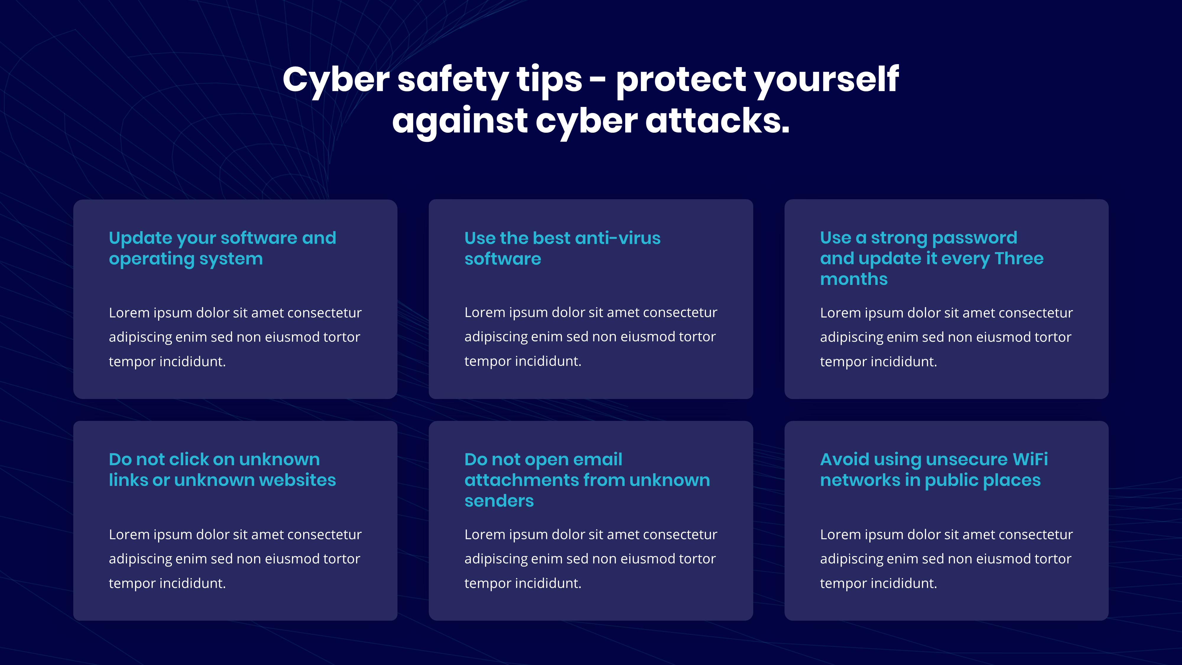 Cybernet - Cyber Security PowerPoint Template, Presentation Templates