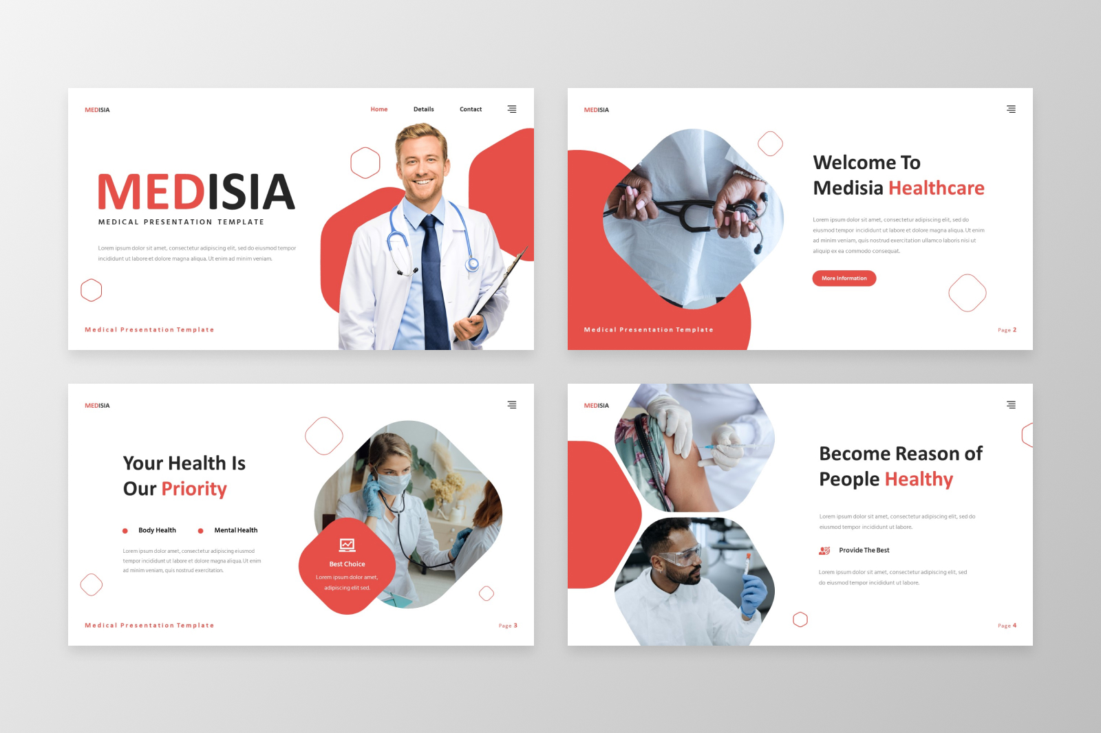 Medisia - Medical Google Slide Template, Presentation Templates ...