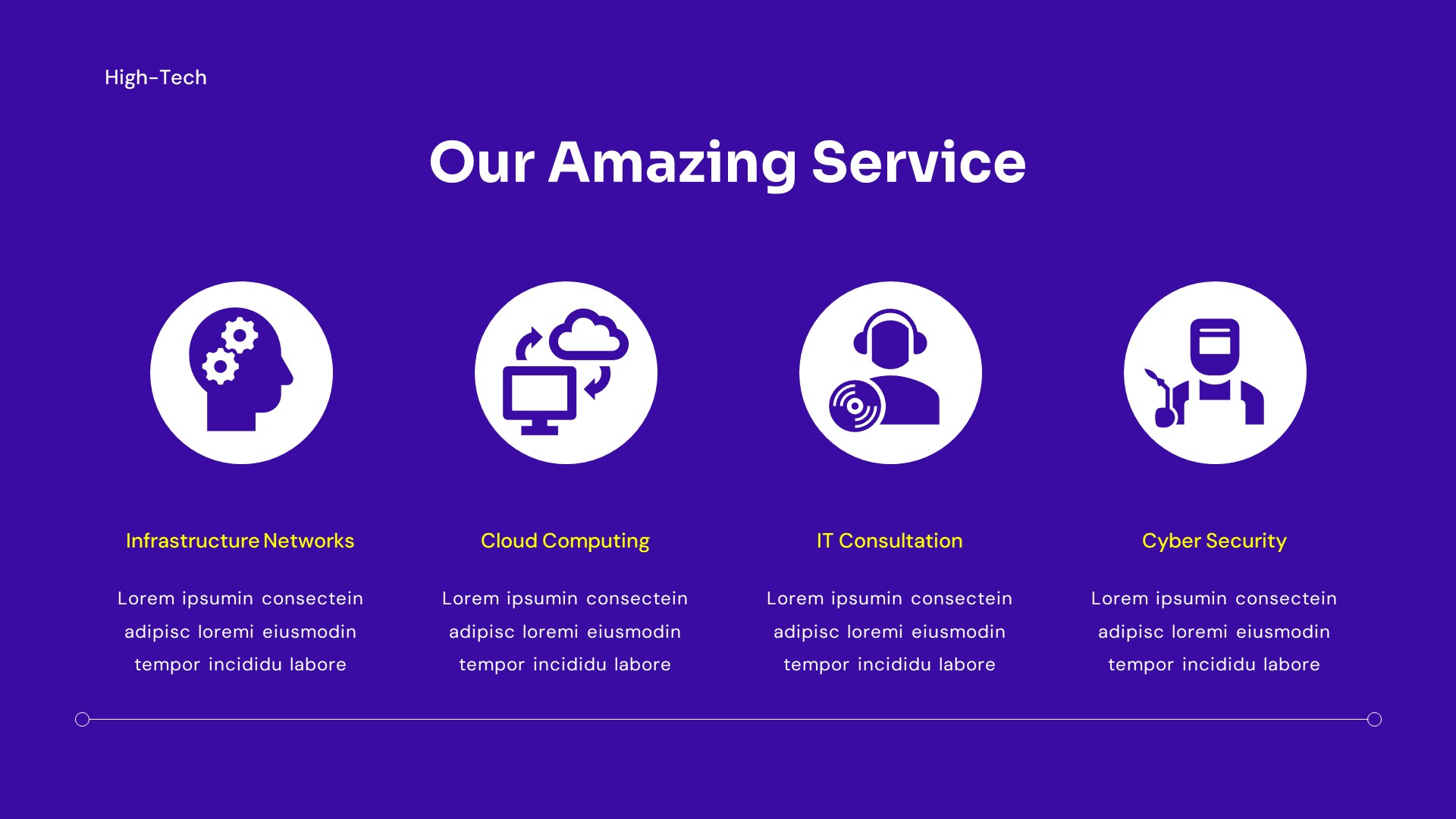 High-Tech – IT Solution & Technology Keynote Template, Presentation ...