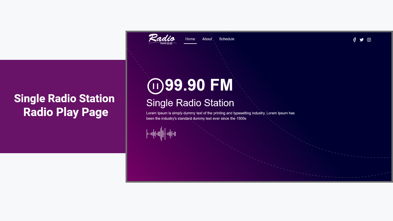 Single Internet Radio Station React Script by Code-Silicon | CodeCanyon