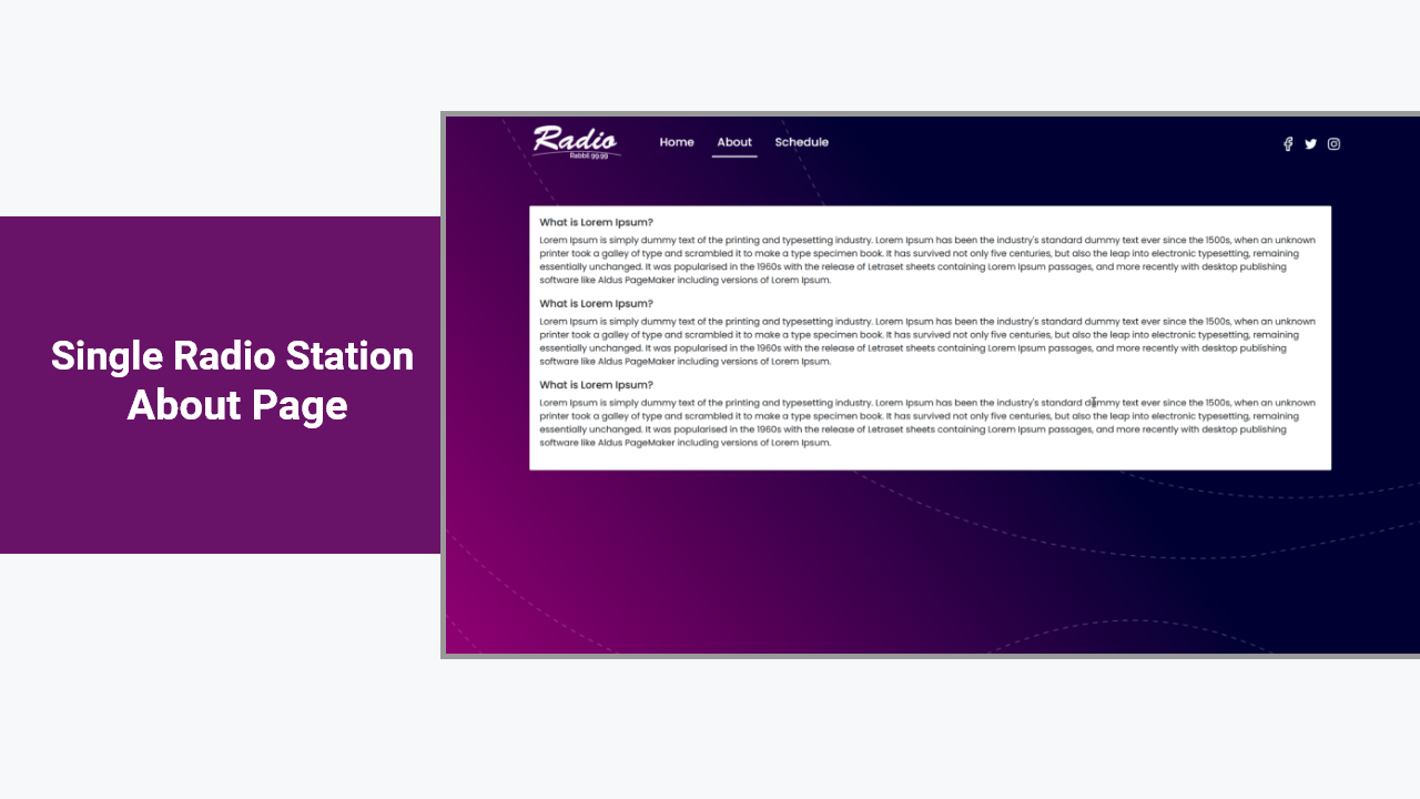 Single Internet Radio Station React Script by Code-Silicon | CodeCanyon