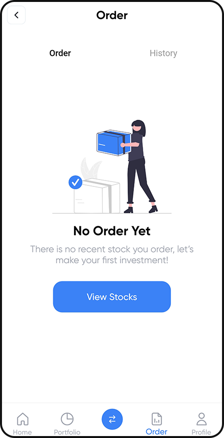GoGrow: Stock Market Trading App | Charts | Wallet Android + iOS Flutter App UI Template by Zozo ...