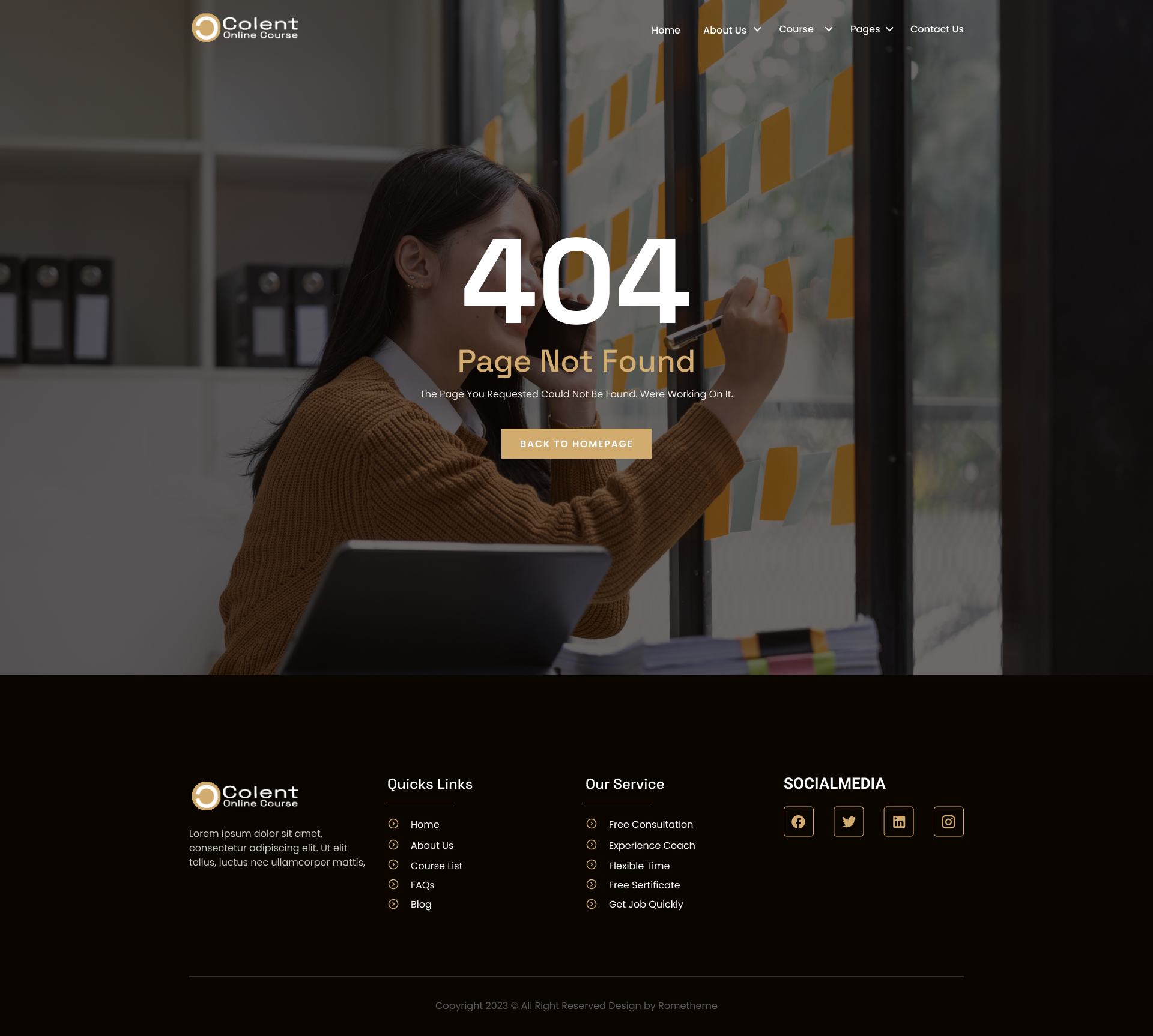 Colent - Online Courses Figma Template by Rometheme | ThemeForest