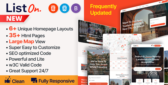 ListOn - Directory & Listing HTML Template by easital_tech | ThemeForest