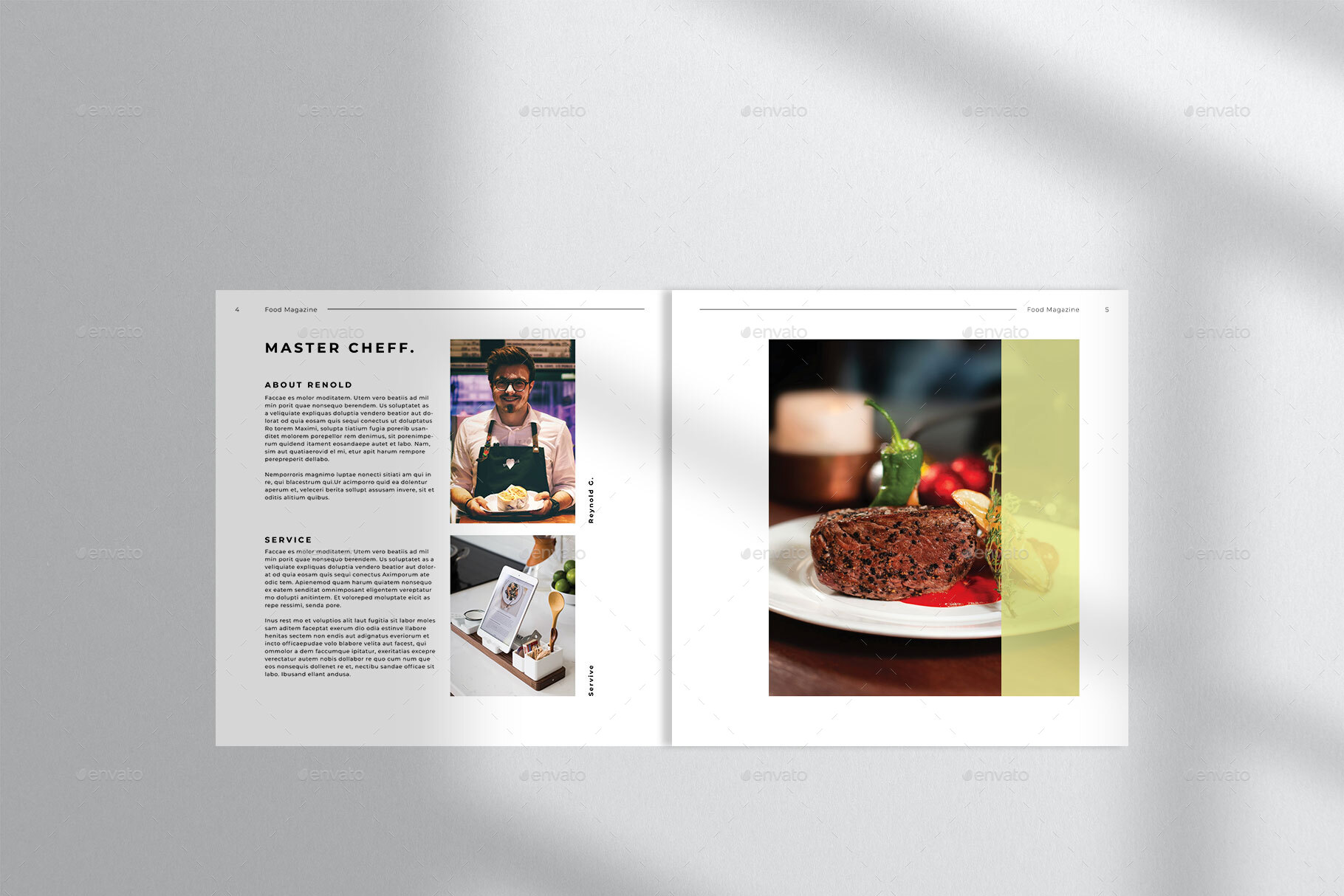 Food Magazine Template, Print Templates | GraphicRiver