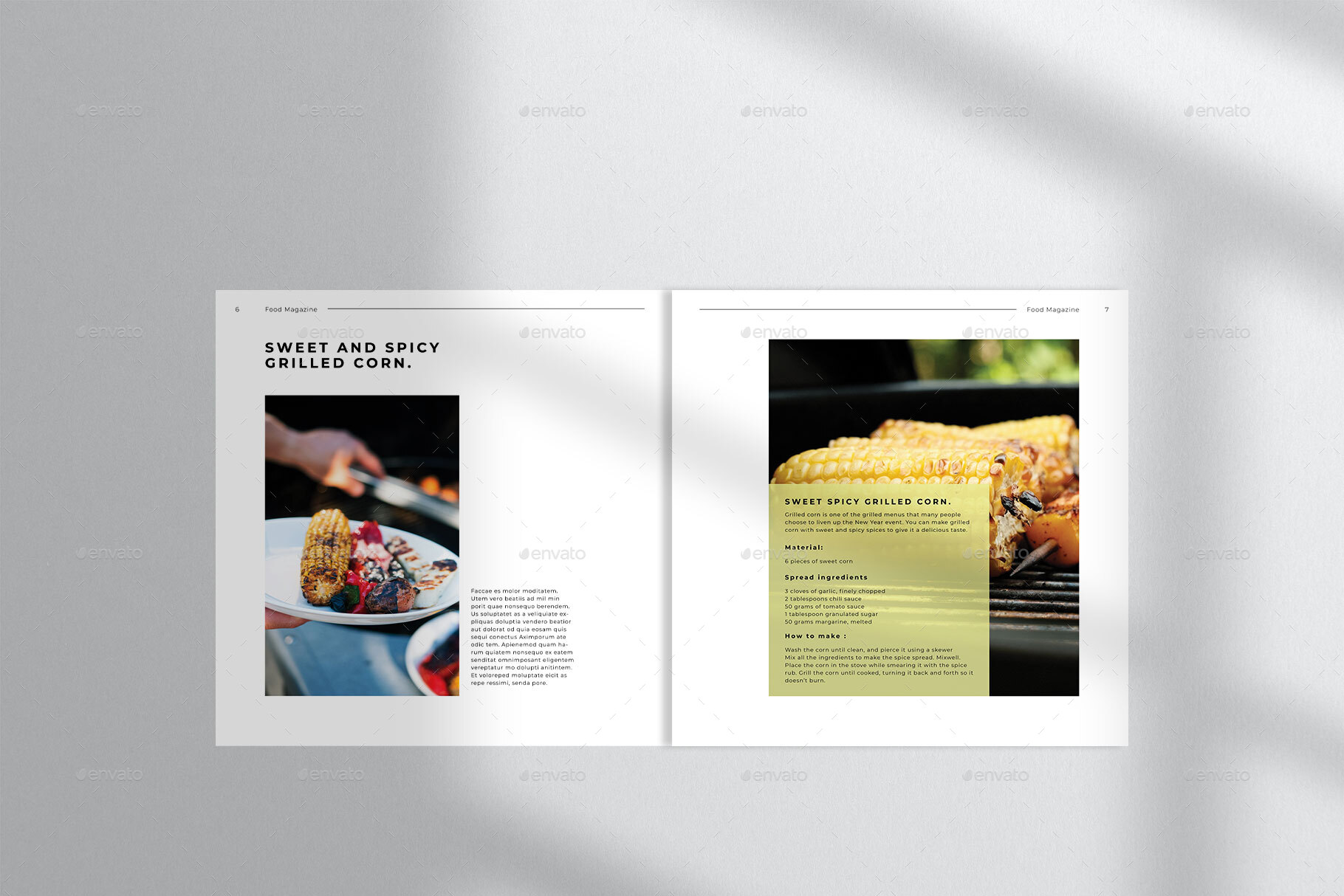 Food Magazine Template, Print Templates | GraphicRiver