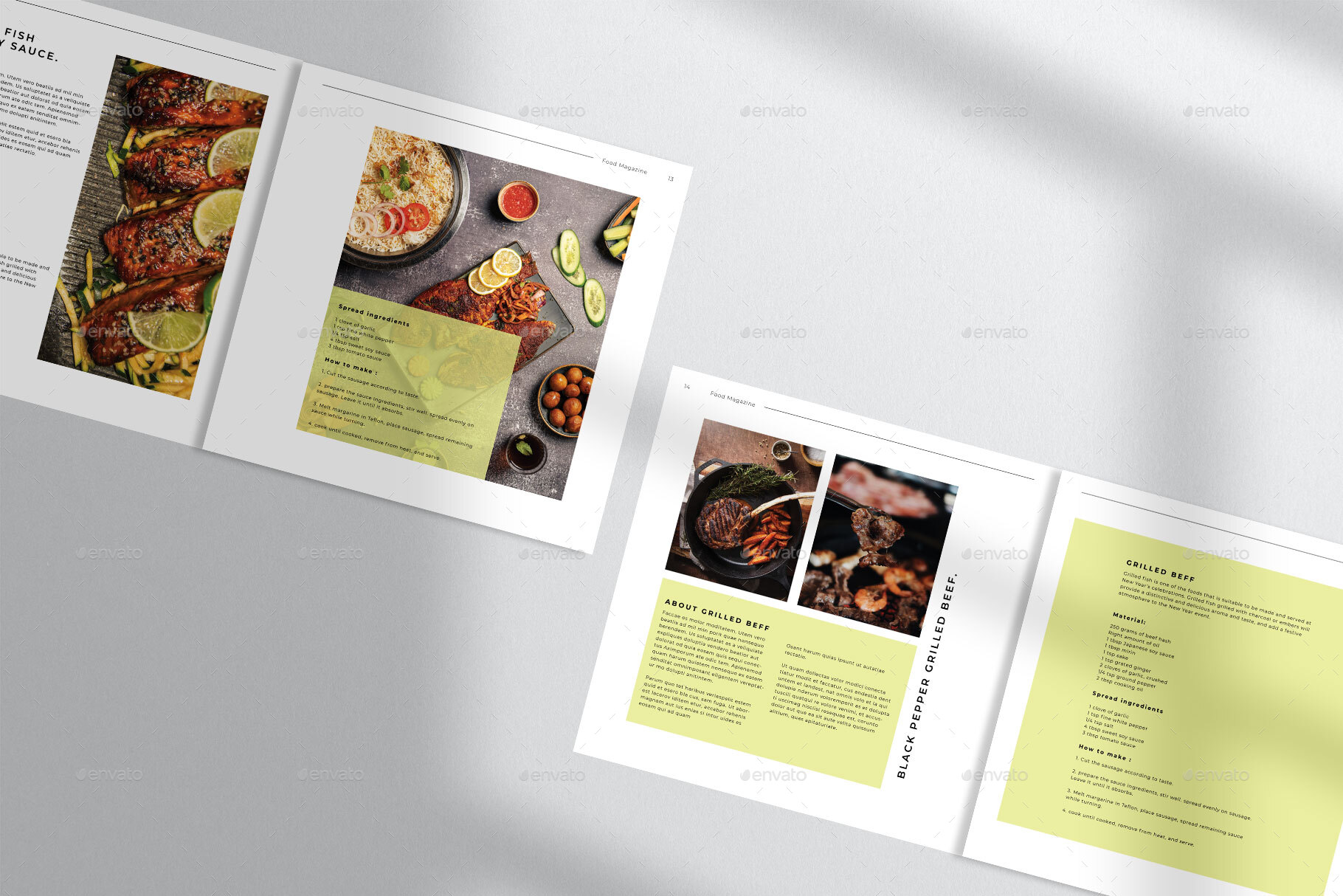 Food Magazine Template, Print Templates | GraphicRiver