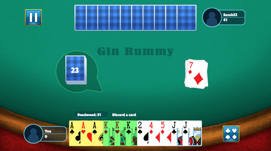 Gin Rummy - HTML5 Card Game (Construct 3) by redfoc | CodeCanyon
