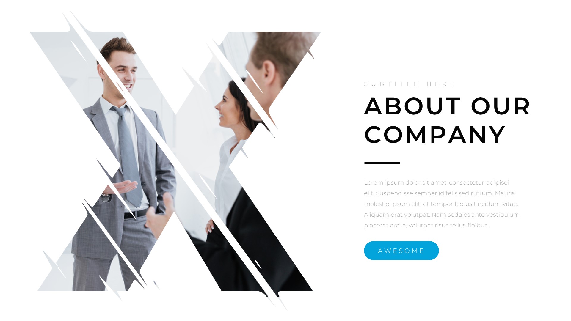 Project X - Startup Keynote Presentation Template, Presentation Templates
