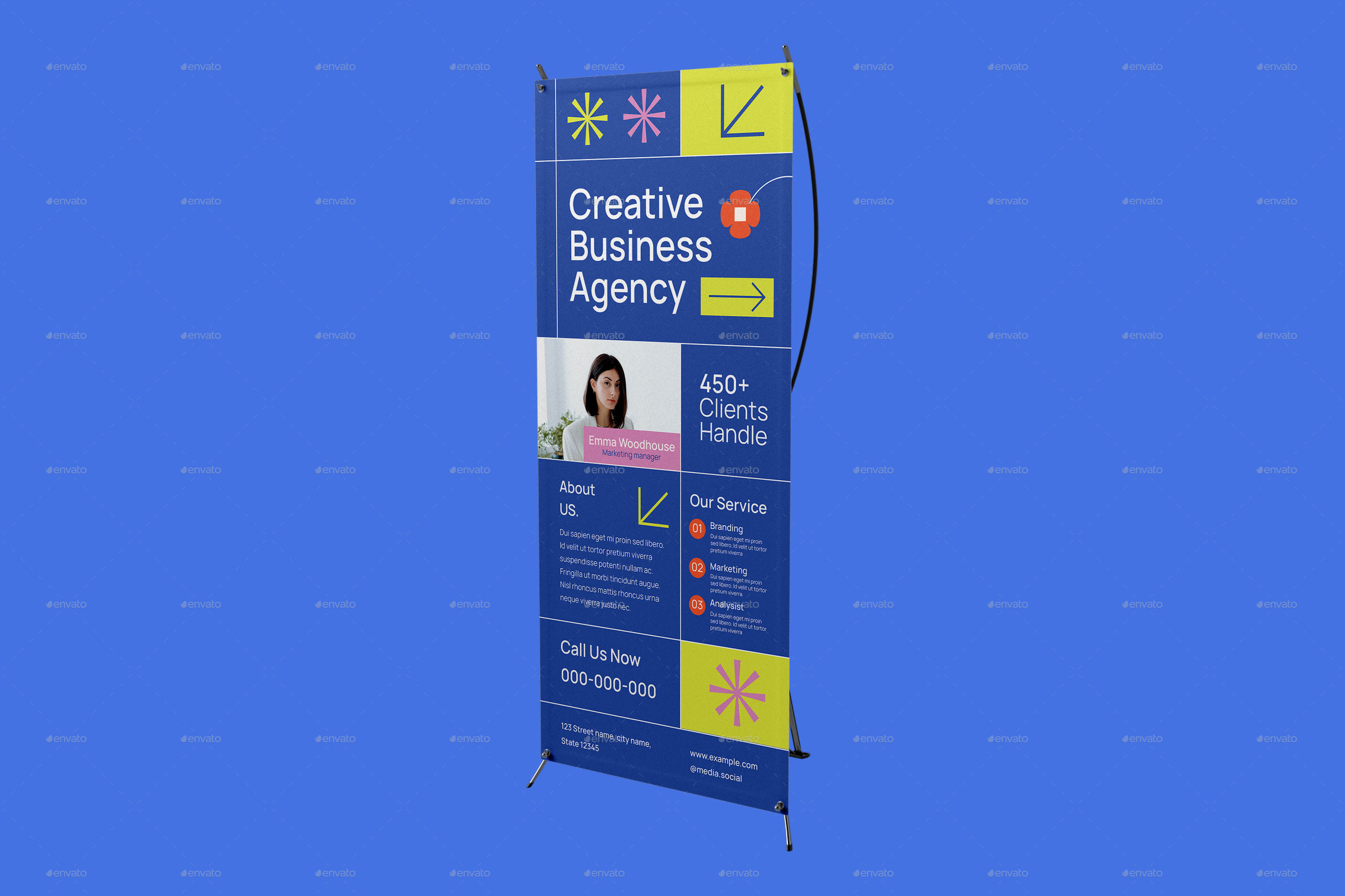 Colorful Creative Agency Banner, Print Templates | GraphicRiver