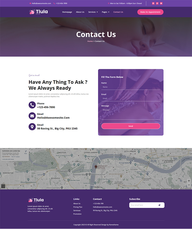Tlula - Spa & Wellness Elementor Pro Template Kit by Rometheme | ThemeForest