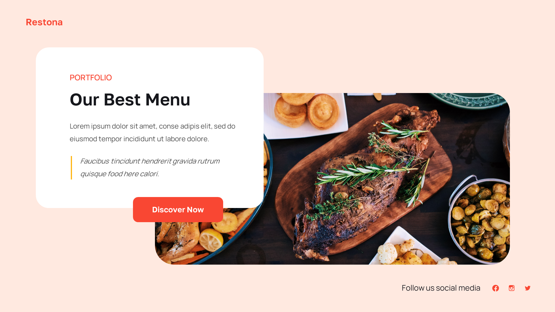 Restona - Food Google Slides Template, Presentation Templates ...