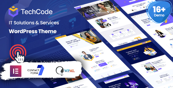 Techcode - IT Solutions and Services WordPress Theme by Sanda-Media