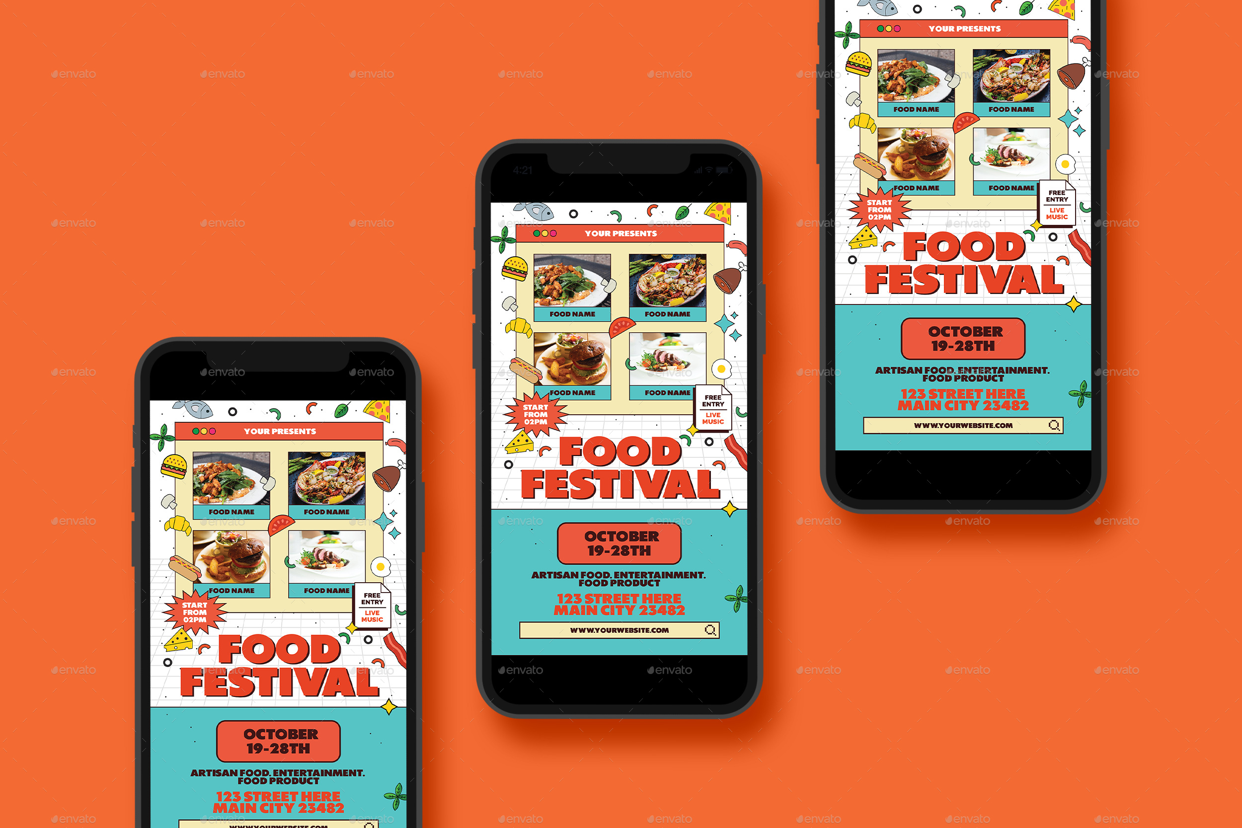 Food Festival Flyer, Print Templates | GraphicRiver