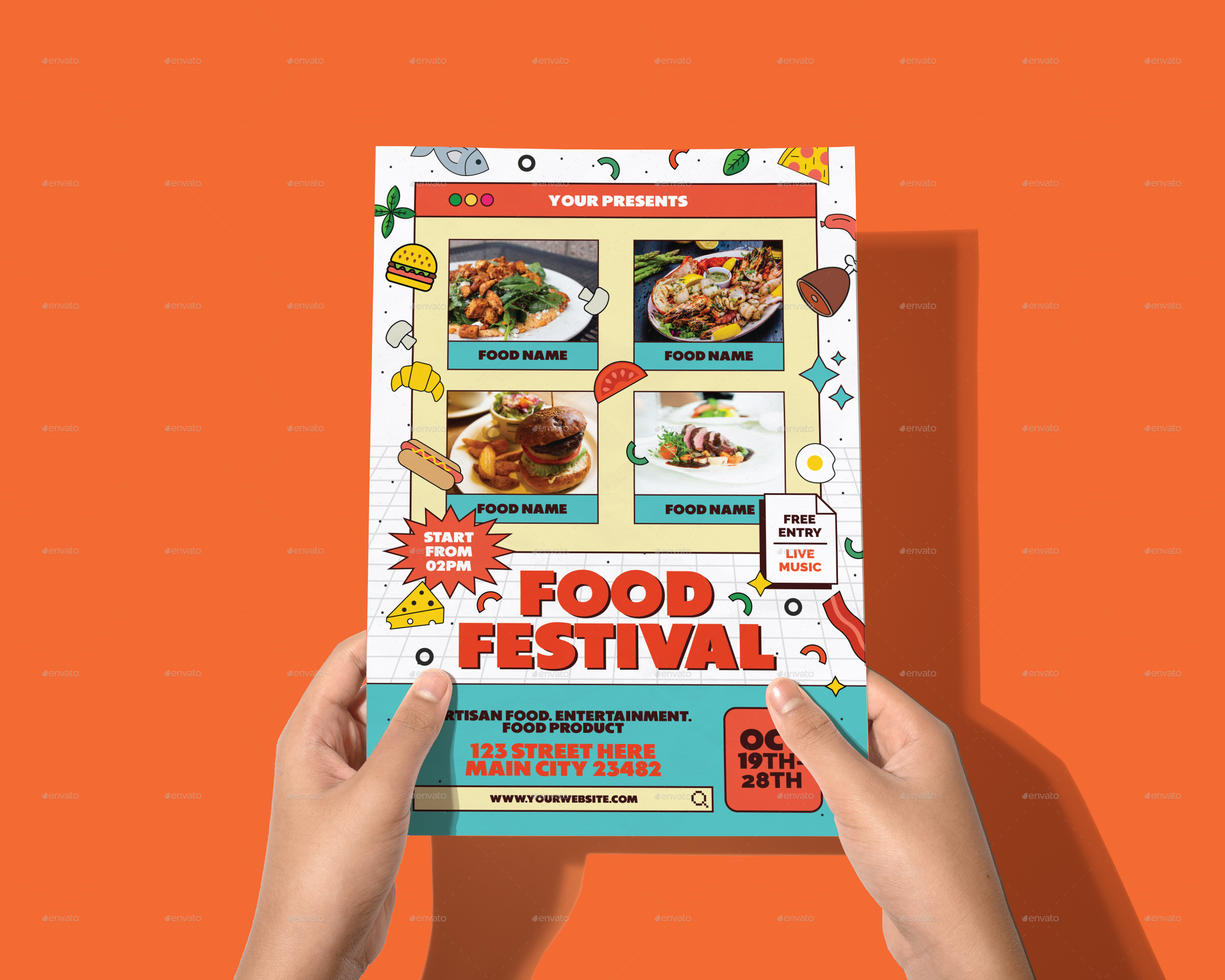 Food Festival Flyer, Print Templates | GraphicRiver