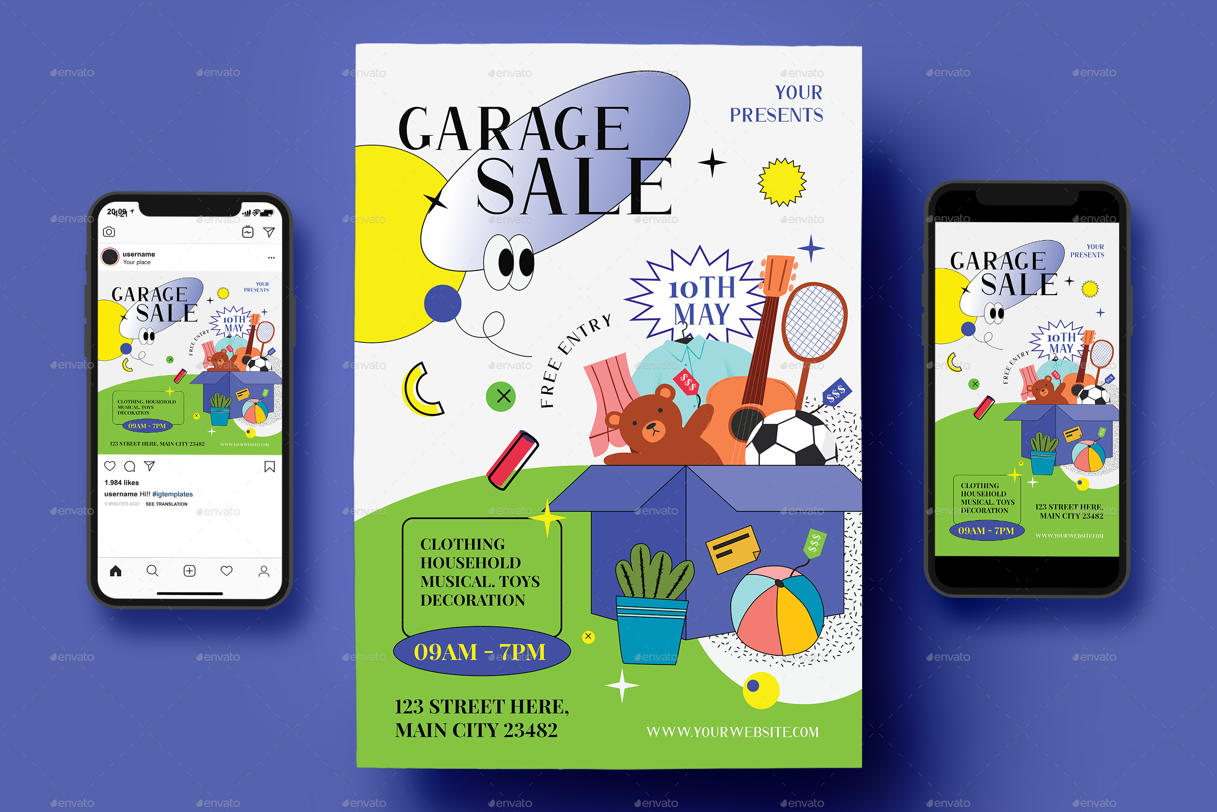 Garage Sale Flyer, Print Templates | GraphicRiver