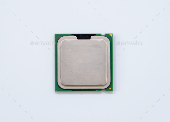 IC CPU computer isolate on white background, Main IC, Chip IC. Stock ...
