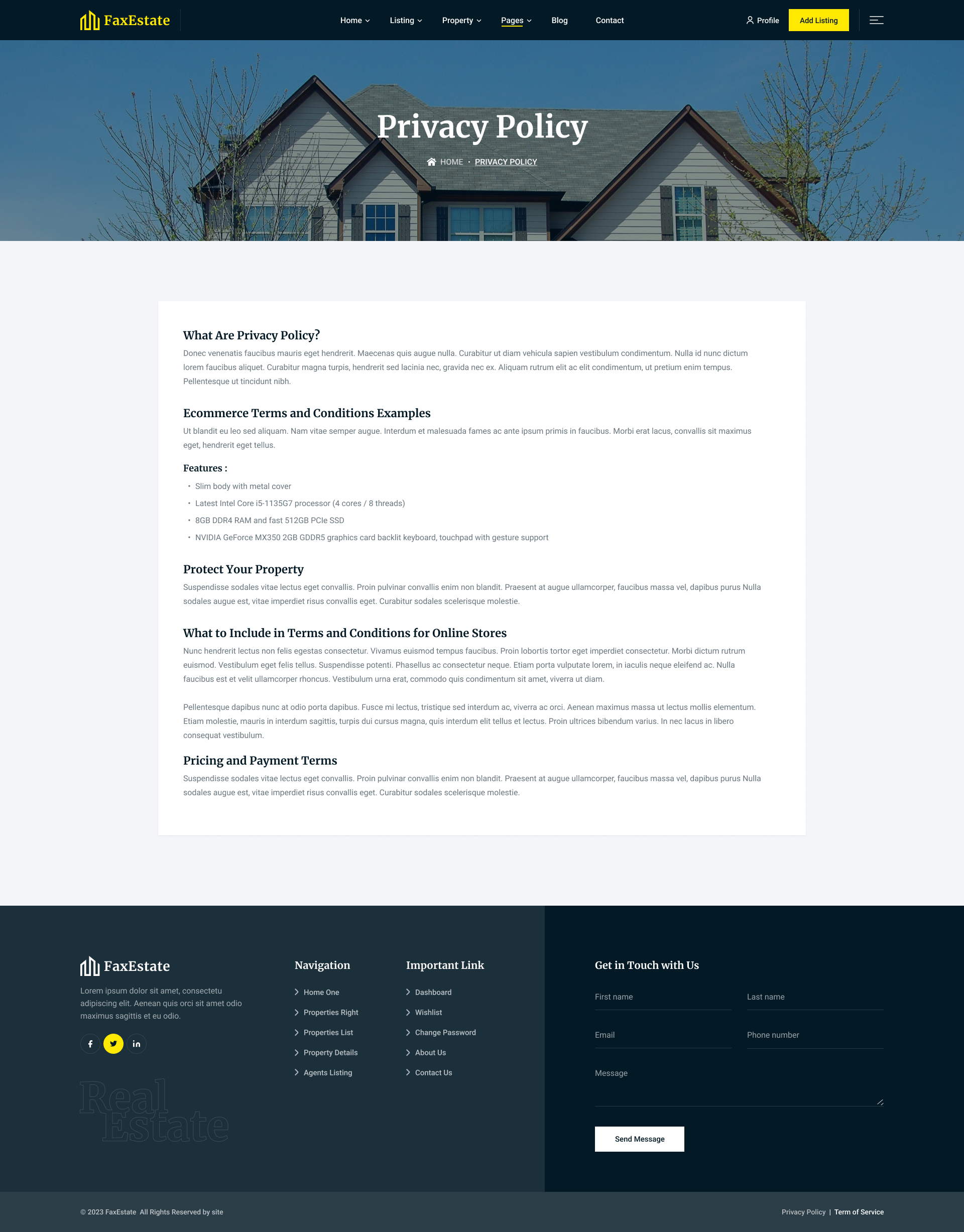 FaxEstate - Real Estate Figma Template by ThemeLab-Portfolio | ThemeForest