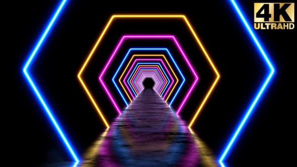 Vj Hexagonal Tunnel 8 Pack, Motion Graphics | VideoHive