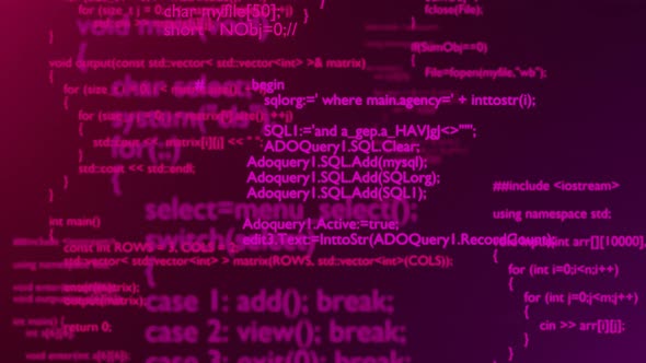 Programming code. Programming language strings. Programming concept ...